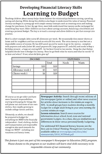 New York News Publishers Association : Newspaper In Education - FREE ...